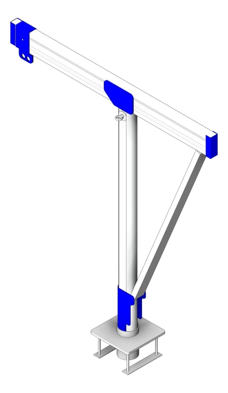 FallProtection DavitBase Kattsafe FloorMount CastInBase - BIMcontent.com